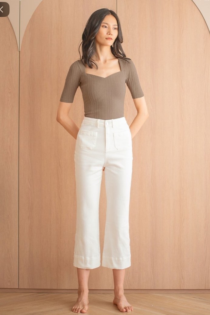 Lovet TREVOR BASIC POCKET CULOTTES #MADEBYLOVET (WHITE) , Women's ...