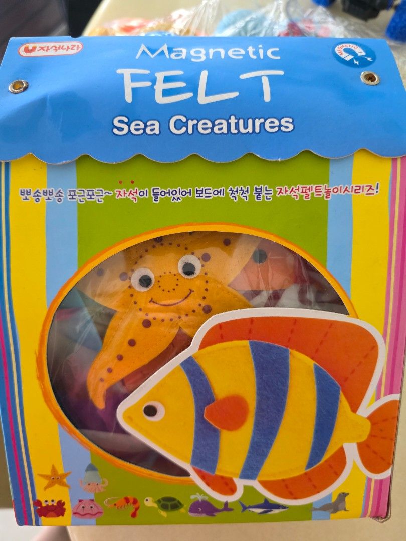 Magnetic Felt Sea Creatures & more (Set), Hobbies & Toys, Toys & Games ...
