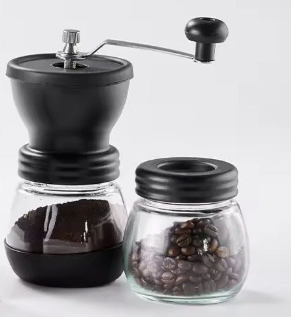 Manual Coffee Grinder with Glass Jar, TV & Home Appliances, Kitchen ...