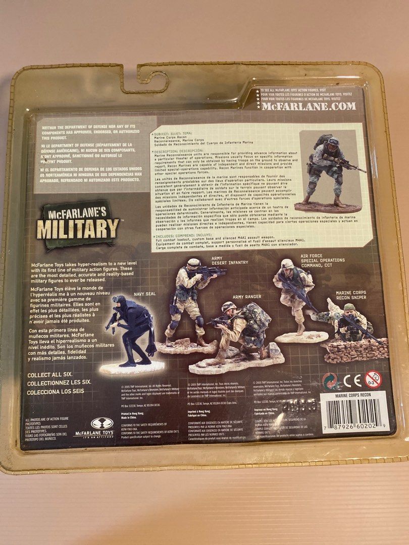 McFarlane's Military Marine Corps Recon Action Figure, Hobbies & Toys ...