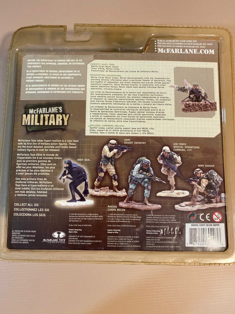 McFarlane's Military Marine Corps Recon Sniper Action Figure, Hobbies ...