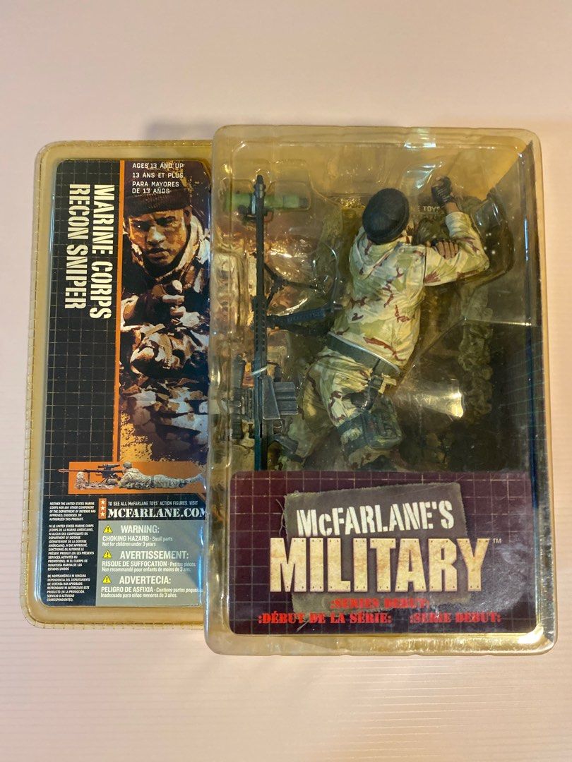 McFarlane's Military Marine Corps Recon Sniper Action Figure, Hobbies ...