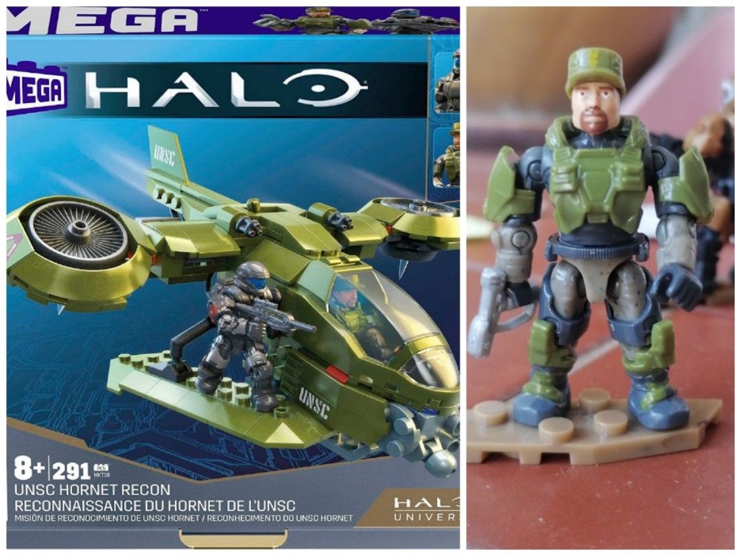 Mega 2023 Halo Infinite UNSC Hornet Recon Aircraft Sargent Stacker only ...
