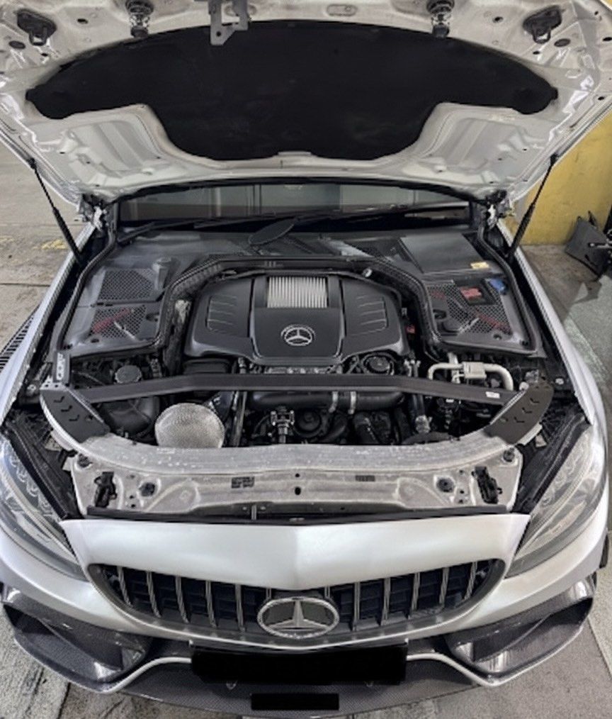 Mercedes W205 Engine Strut Bar AMG, Car Accessories, Accessories on ...