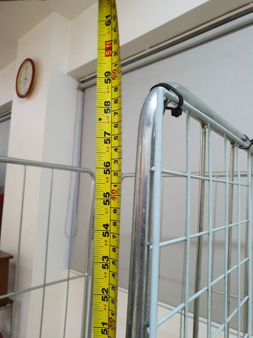 Metal Roll Cage Trolley with Wheels, Furniture & Home Living, Home ...