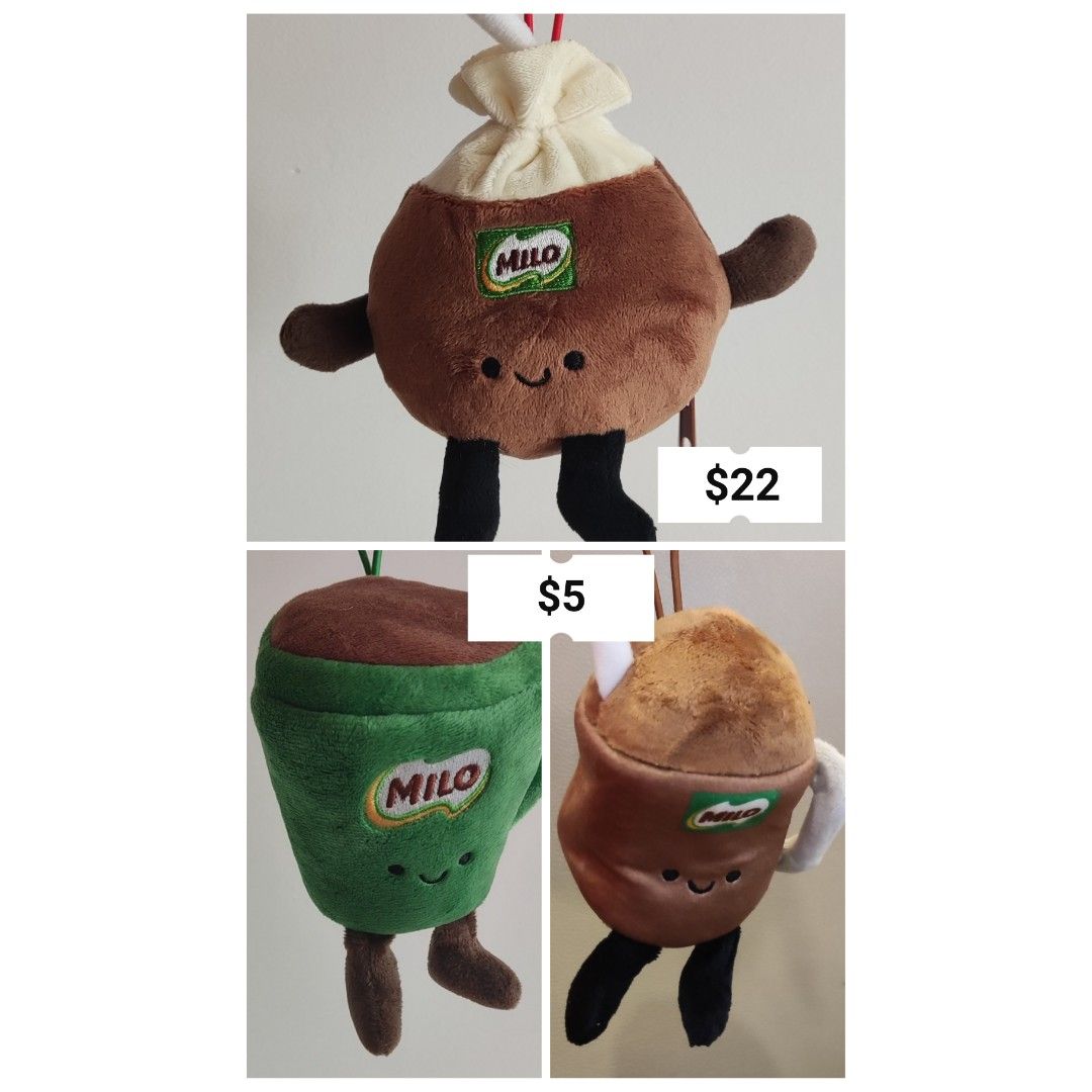 Milo Plush Soft Toys Eco Recycling Bag from Burger King Singapore Blind ...