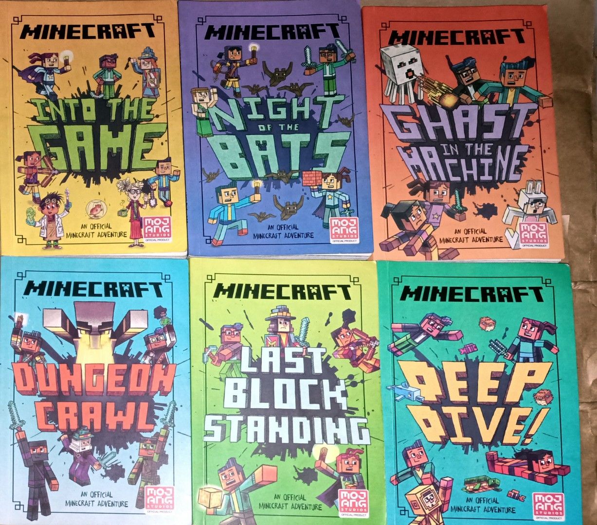 Minecraft Books - Complete Set of 6 free post, Hobbies & Toys, Books ...