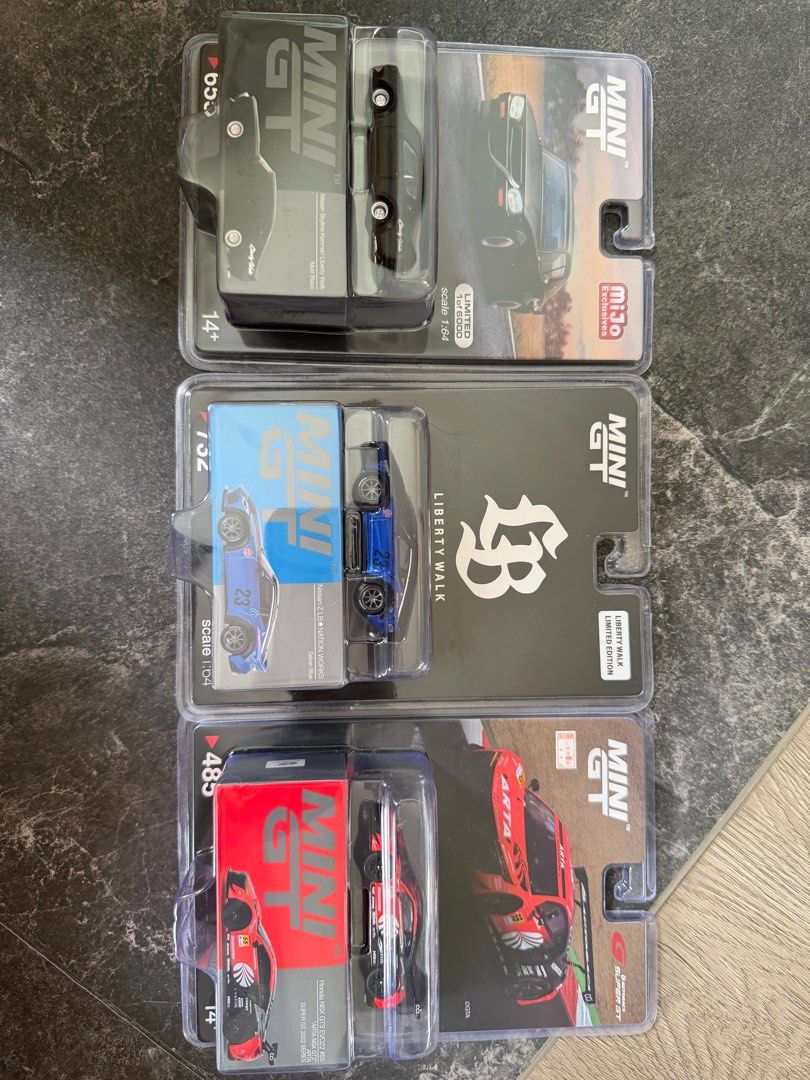 MINIGT BLISTER DIECAST CARS, Hobbies & Toys, Toys & Games on Carousell