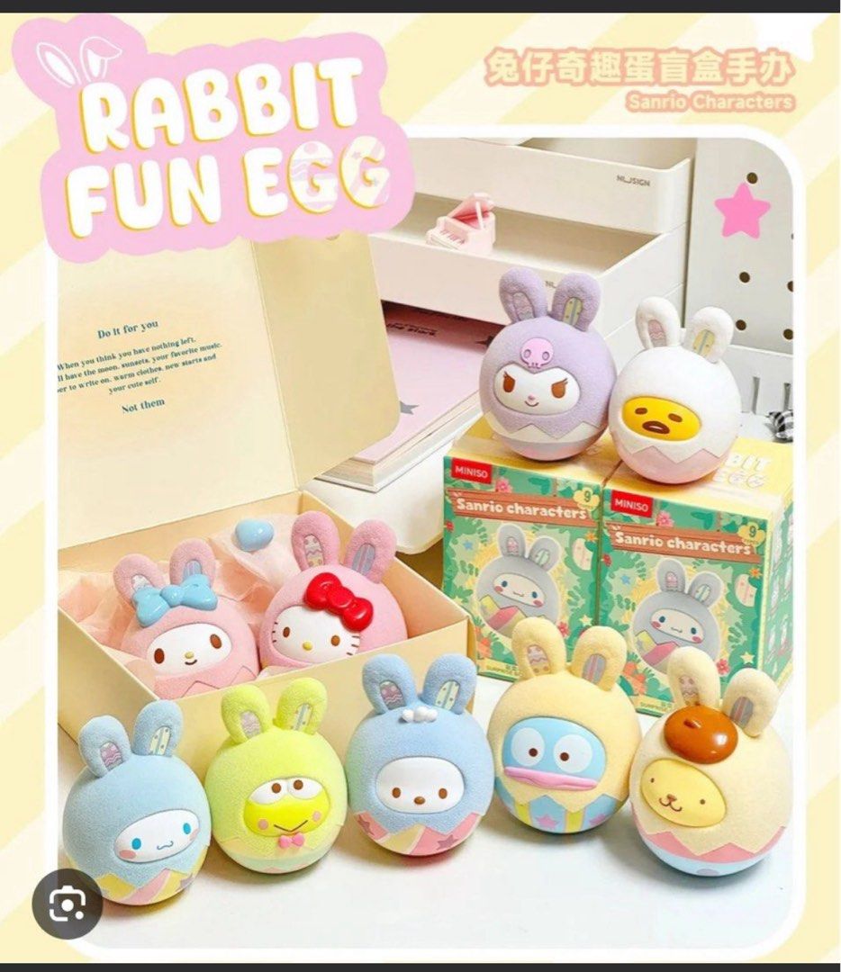 Miniso Sanrio Rabbit Fun Egg Blind Box, Hobbies & Toys, Toys & Games on ...