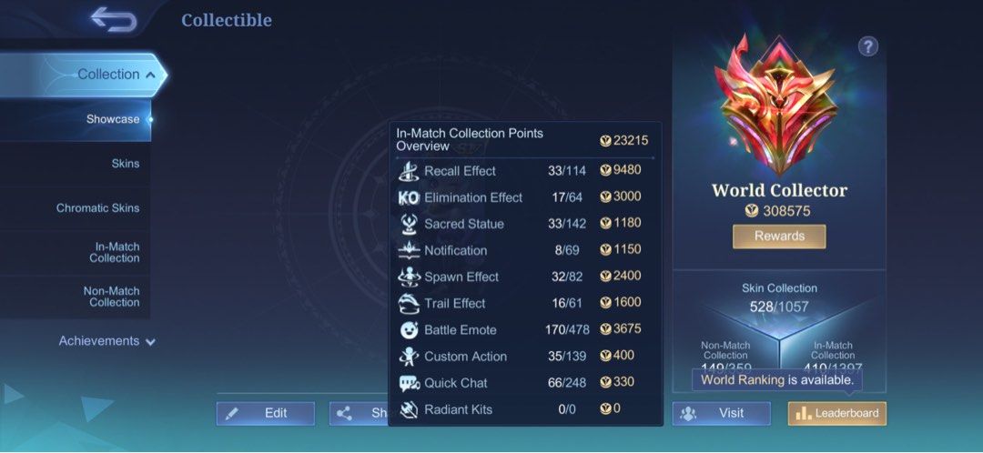 MLBB for Sale - World Collector - Main Owner, Video Gaming, Video Games ...