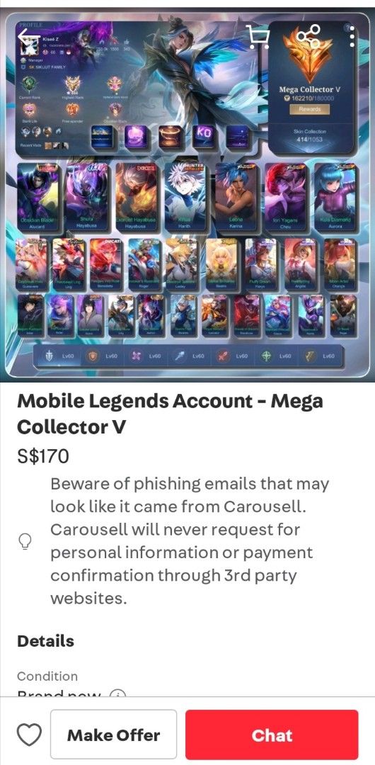 Mobile Legends Account Scammer tries to take down me spreading ...