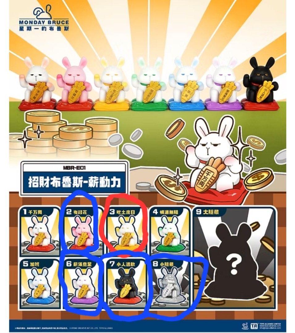 【換】MONDAY BRUCE 招財布魯斯 薪動力 公仔, 興趣及遊戲, 玩具 & 遊戲類 - Carousell