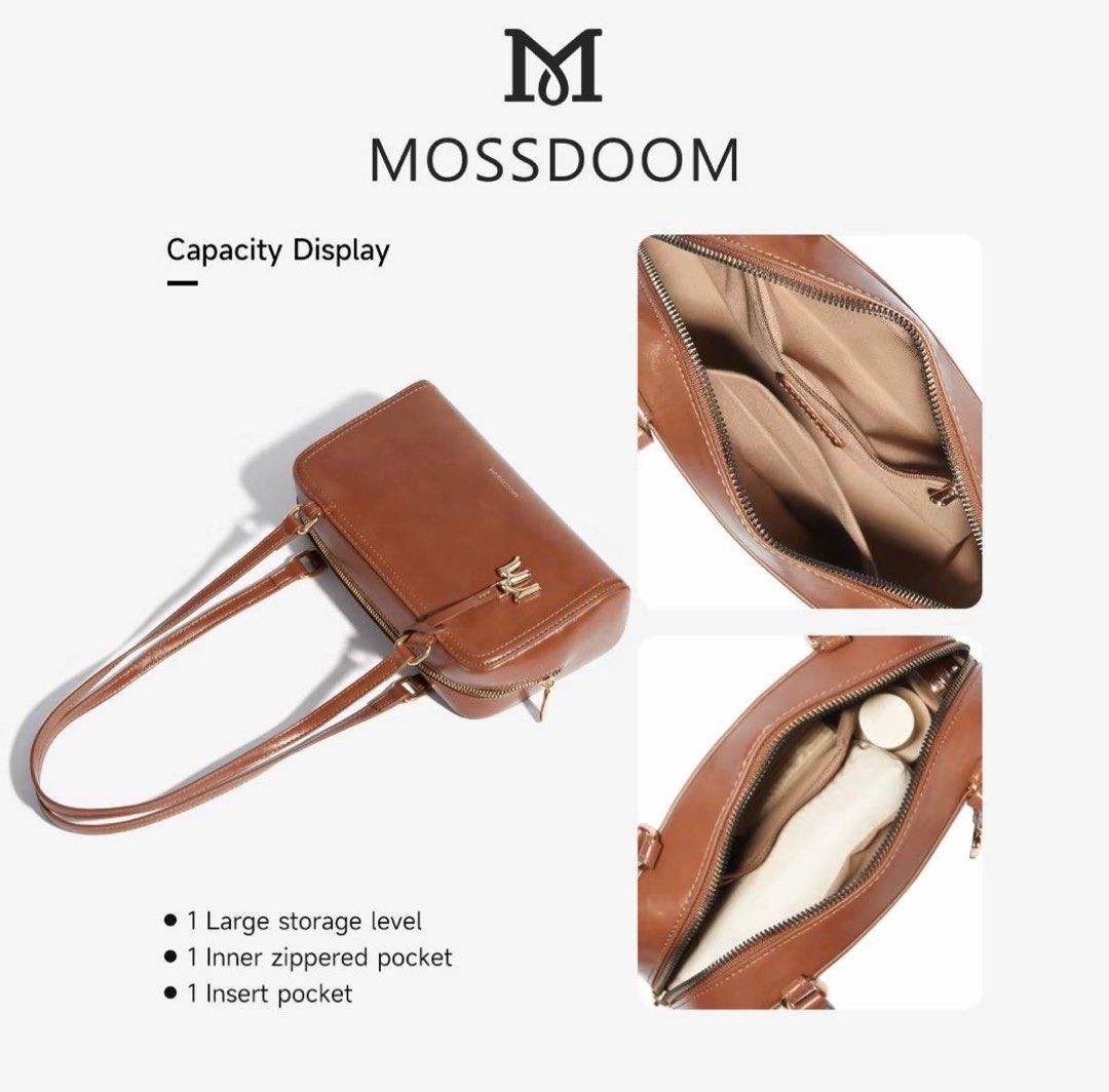 mossdoom reyna shoulder bag in black, Women's Fashion, Bags & Wallets ...
