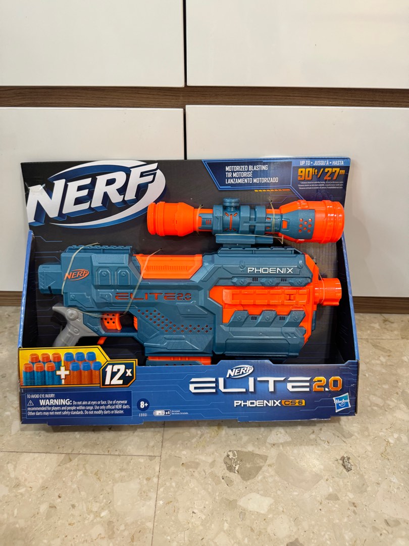 Nerf Elite 2.0 Phoenix CS-6 Motorized Blaster, Hobbies & Toys, Toys ...