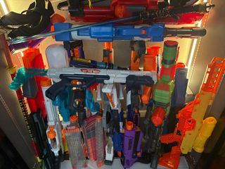 Nerf Gun Collection with Storage Case, Hobbies & Toys, Toys & Games on ...