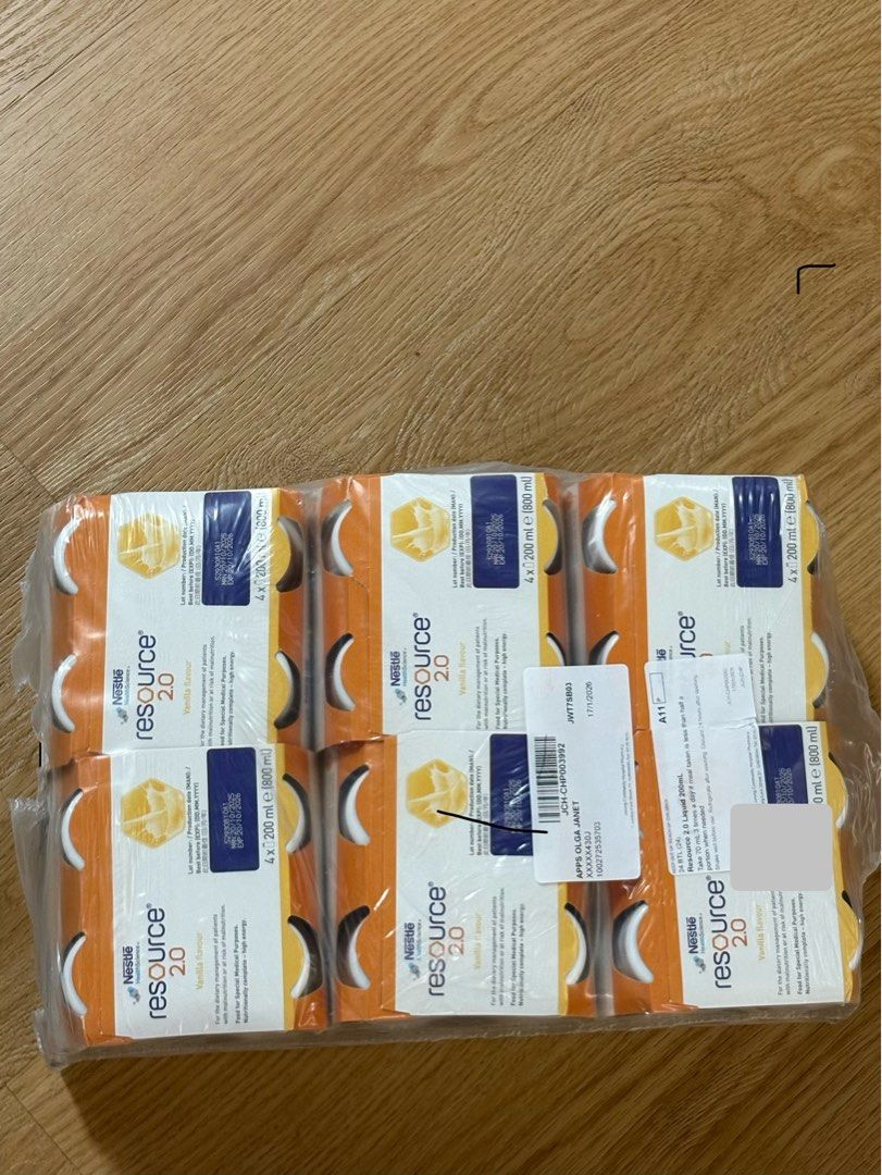 Nestle Resource 2.0 Vanilla Flavour, Health & Nutrition, Health ...