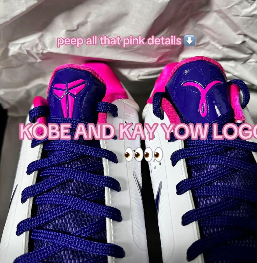 Nike Kobe 5 Protro Kay Yow Basketball Shoes, Men's Fashion, Footwear ...