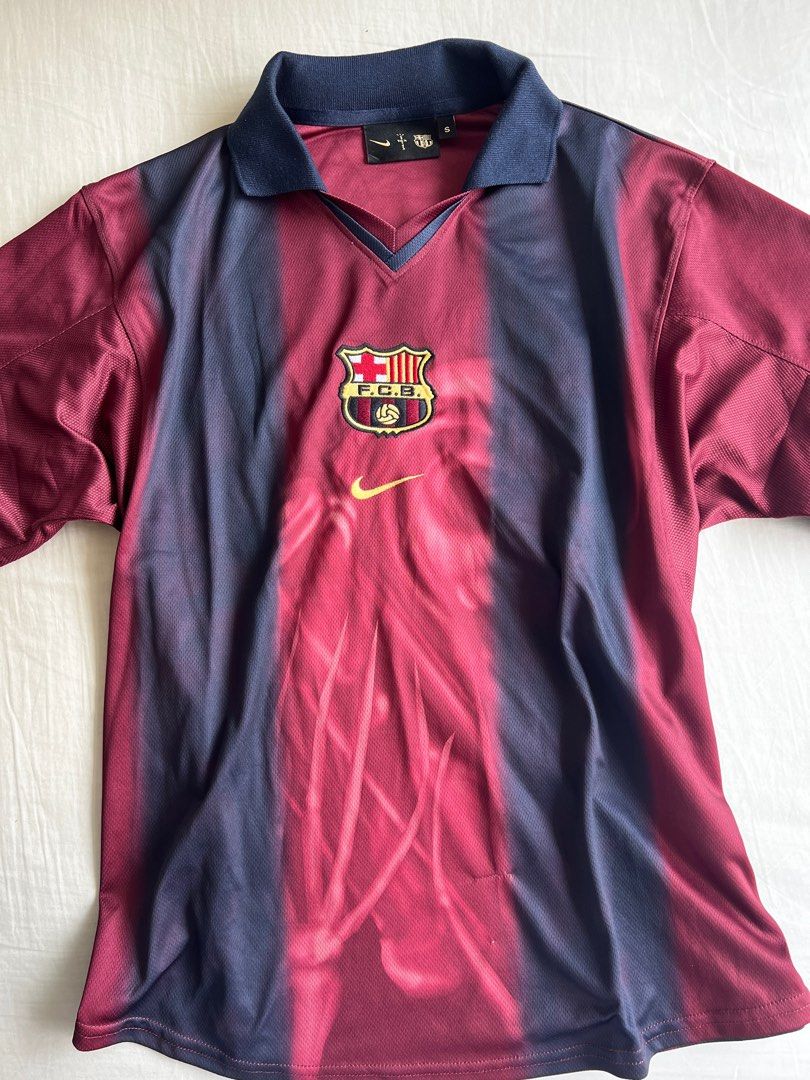 Nike x Travis Scott FC Barcelona Jersey, Men's Fashion, Tops & Sets ...