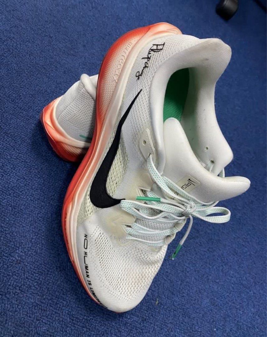 Nike Pegasus 41 Running Shoes - White/Orange - US 9.5, Men's Fashion ...