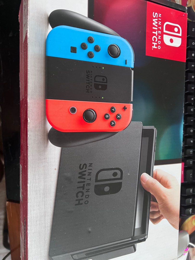 Nintendo Switch Console with Joy-Cons, Video Gaming, Video Game ...