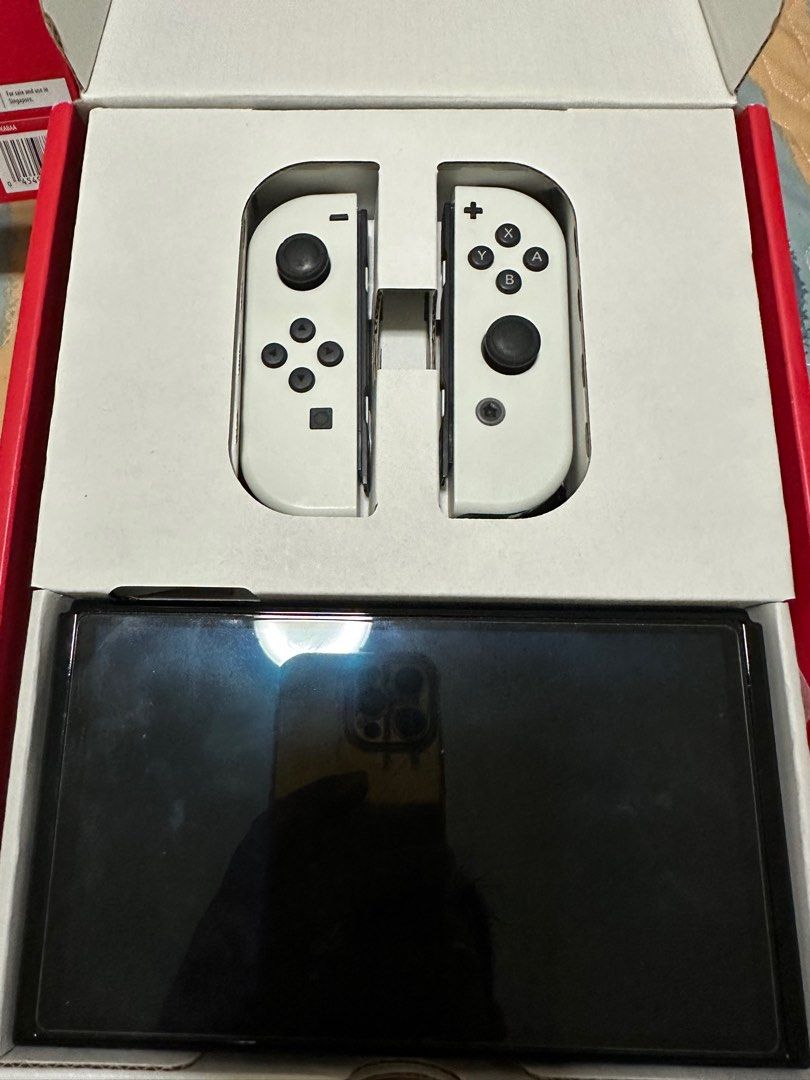 Nintendo Switch OLED White Console, Video Gaming, Video Game Consoles ...