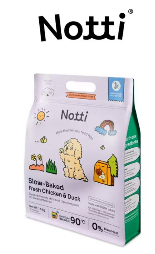 Notti Slow-Baked Fresh Chicken & Duck Dog Food, Pet Supplies, Pet Food ...