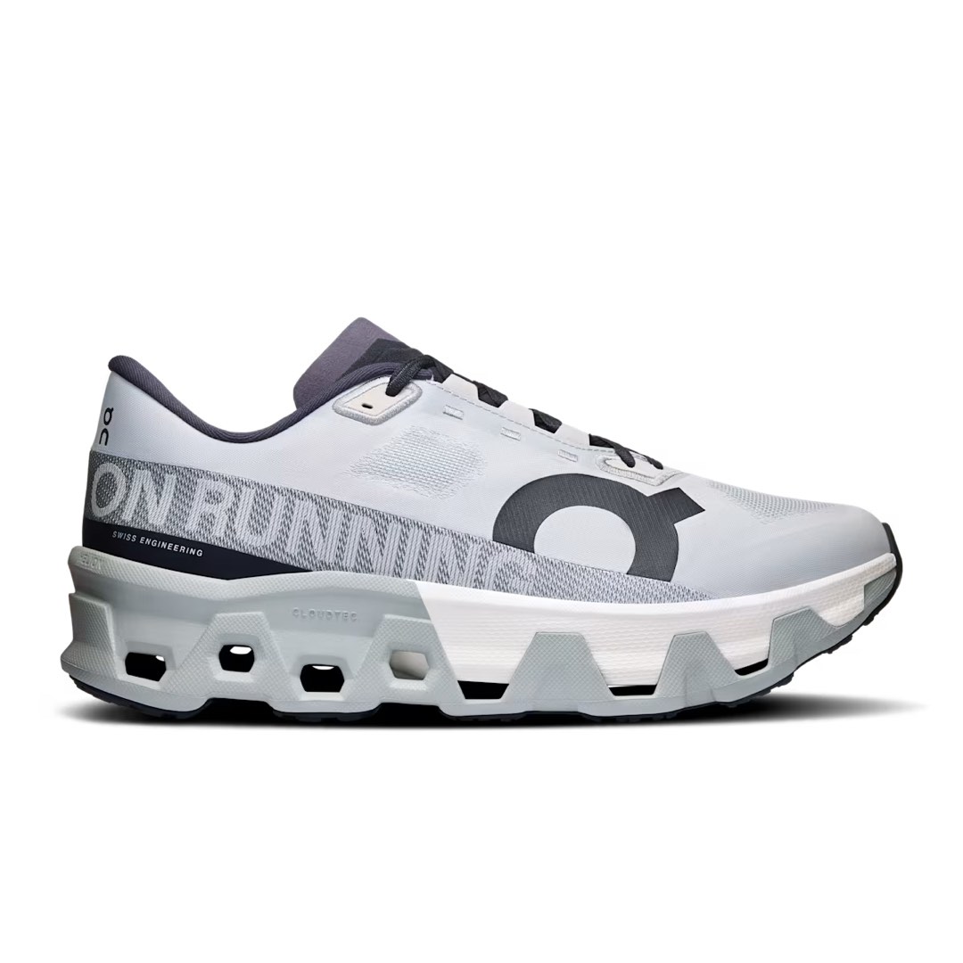 On Cloudmonster hyper white/grey, Men's Fashion, Footwear, Sneakers on ...