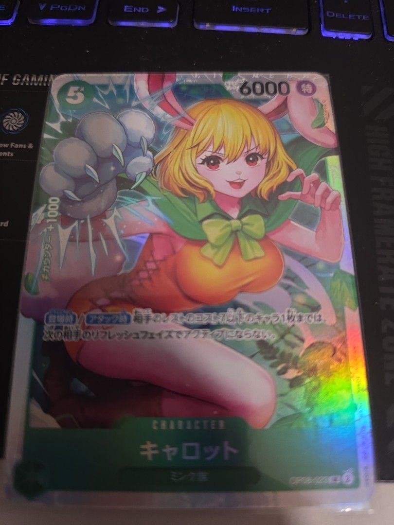 One Piece Card Game - Carrot Character Card, Hobbies & Toys, Toys ...