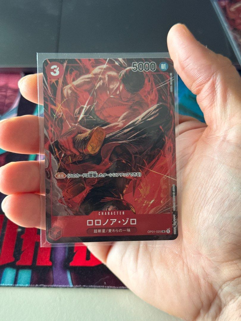 One Piece Card Game - Roronoa Zoro OP01 AA, Hobbies & Toys, Toys ...