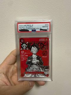 One Piece Magazine Vol. 20 PSA 10 mint Monkey D. Luffy Trading Card ...