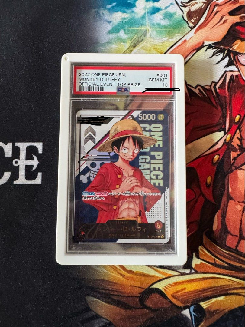 One Piece Monkey D. Luffy serial Optcg Official Event Top Prize PSA 10 ...