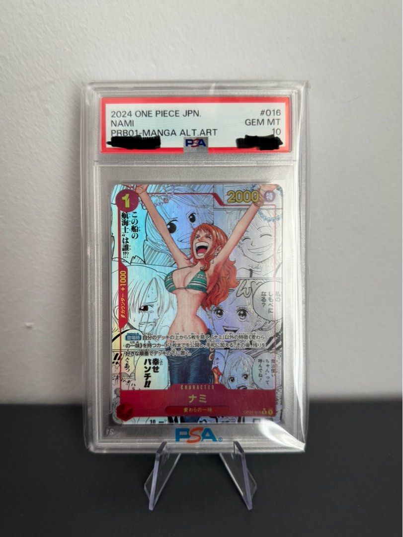 One Piece Nami Manga Alt Art PSA 10, Hobbies & Toys, Toys & Games on ...