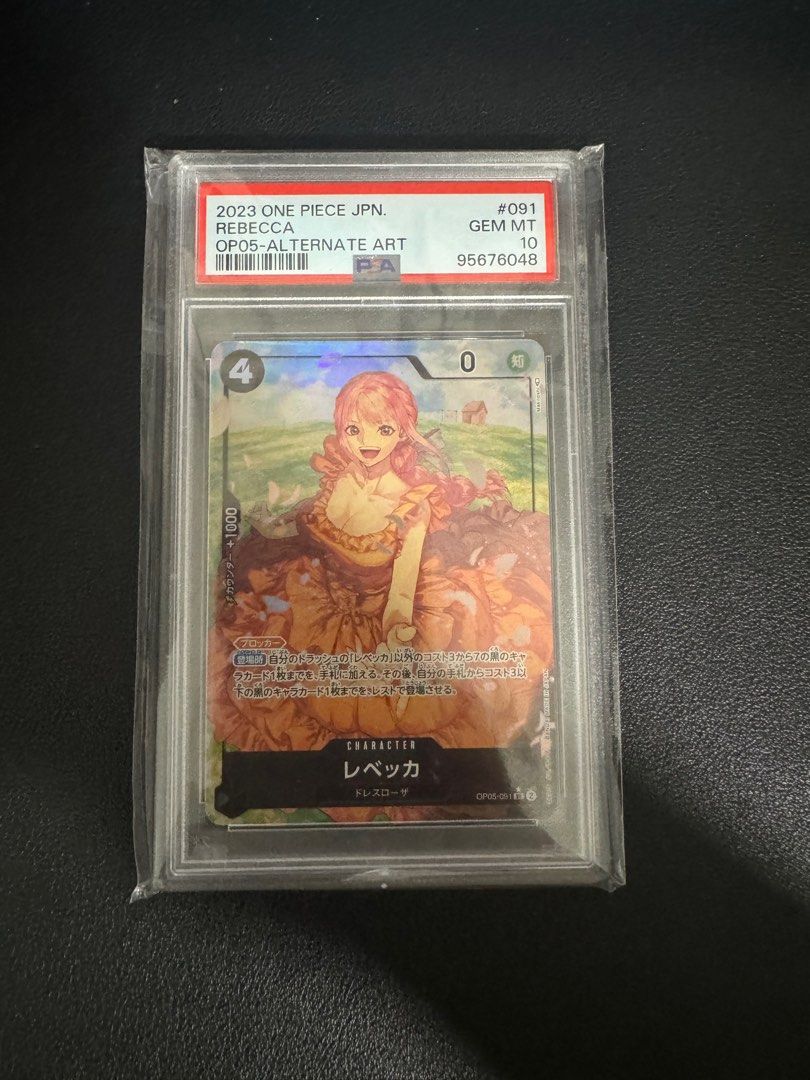 One Piece Rebecca OP05 Alternate Art PSA 10, Hobbies & Toys, Toys ...