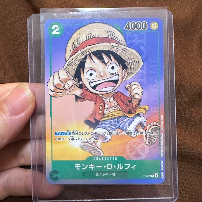 One Piece TCG Chibi Luffy Promo P037, Hobbies & Toys, Toys & Games on ...
