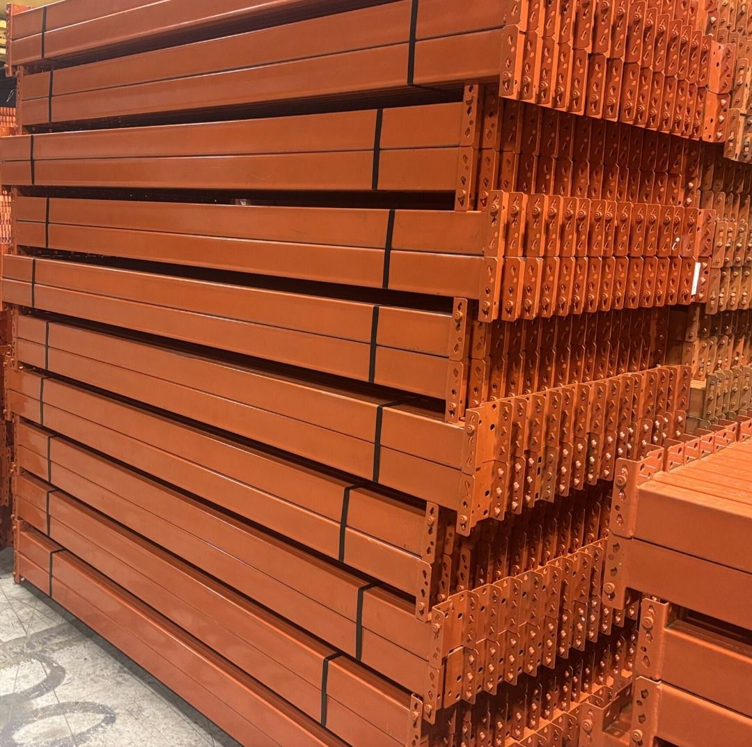 Orange Pallet Rack Beams - Heavy Duty, Furniture & Home Living ...