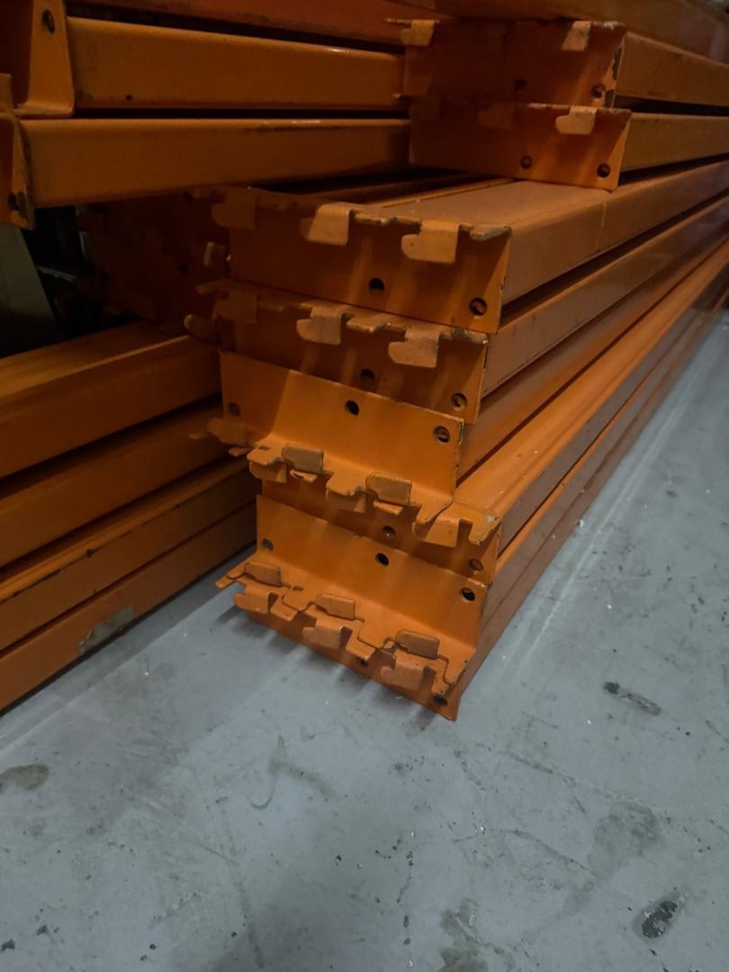Orange Pallet Rack Beams - Heavy Duty, Furniture & Home Living ...