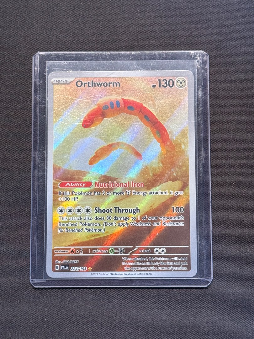 Orthworm 224/193 Paldea Evolved, Hobbies & Toys, Toys & Games on Carousell