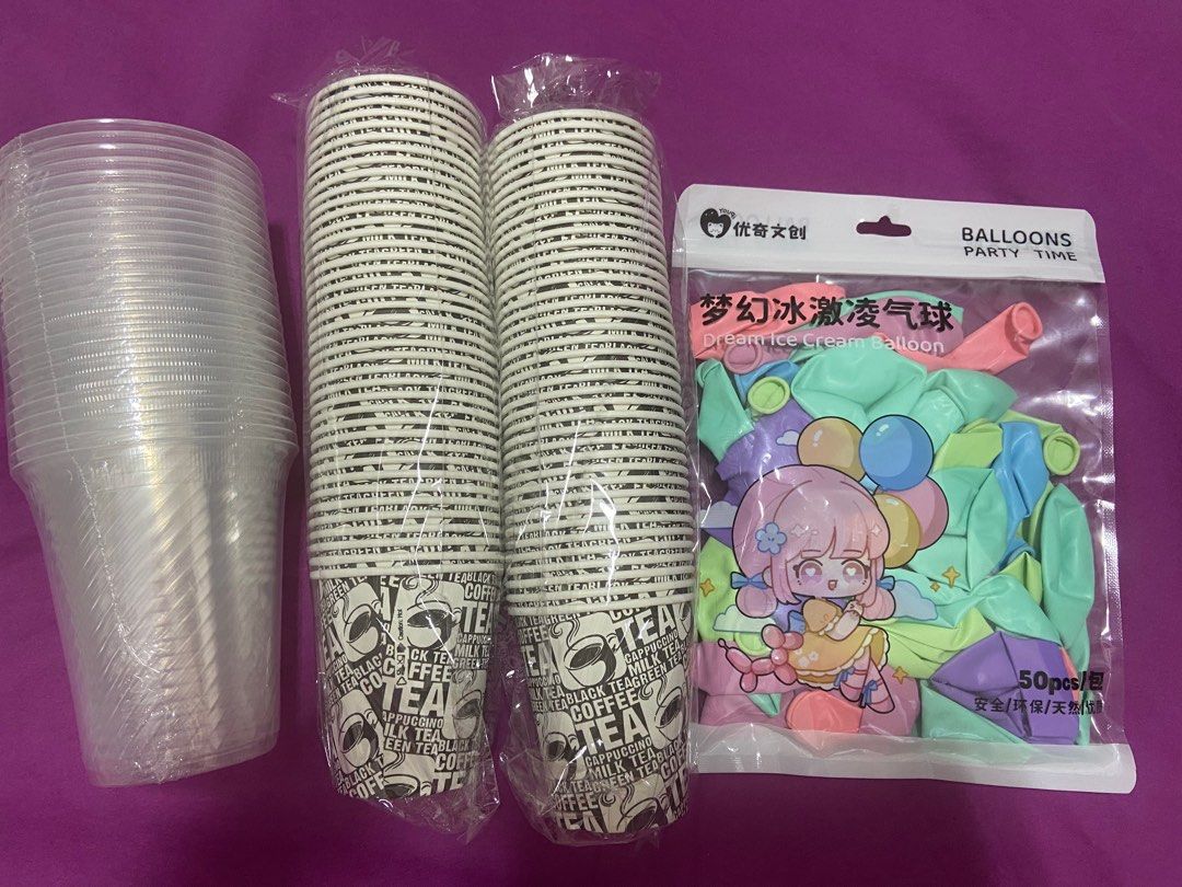 Party Supplies: Balloons, Paper Cups, Plastic Cups, Hobbies & Toys ...