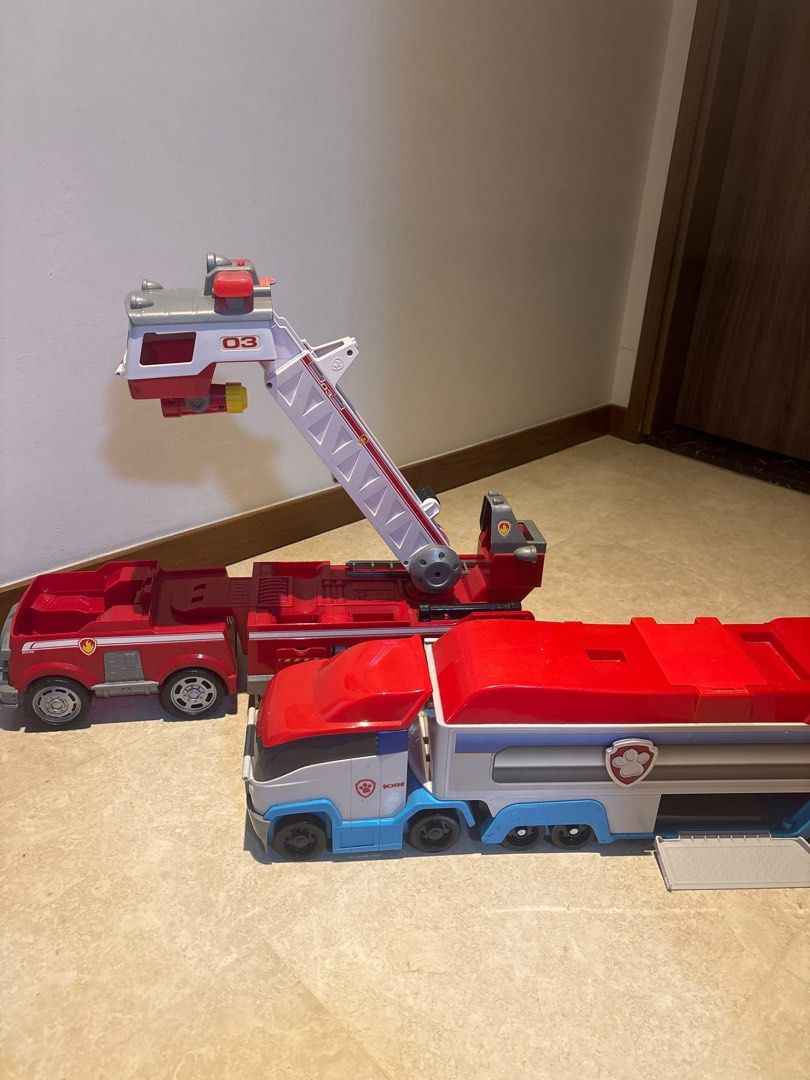 Paw Patrol Fire Truck Set, Hobbies & Toys, Toys & Games on Carousell