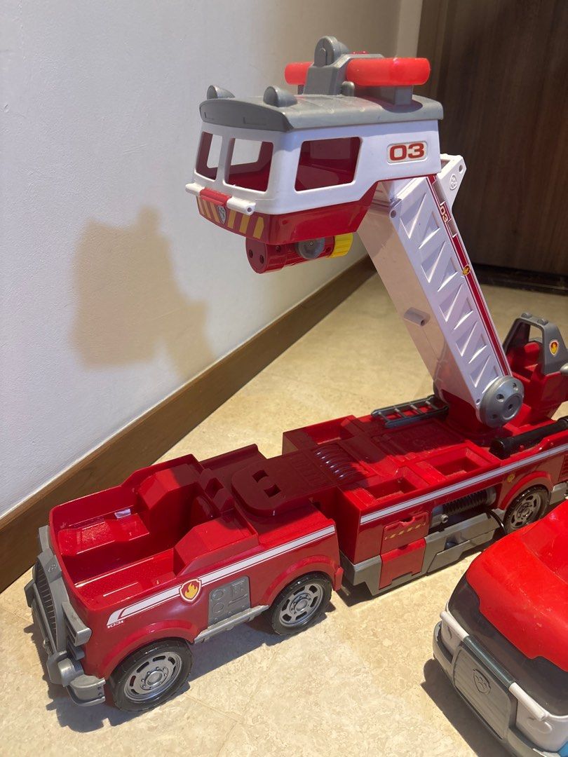 Paw Patrol Fire Truck Set, Hobbies & Toys, Toys & Games on Carousell