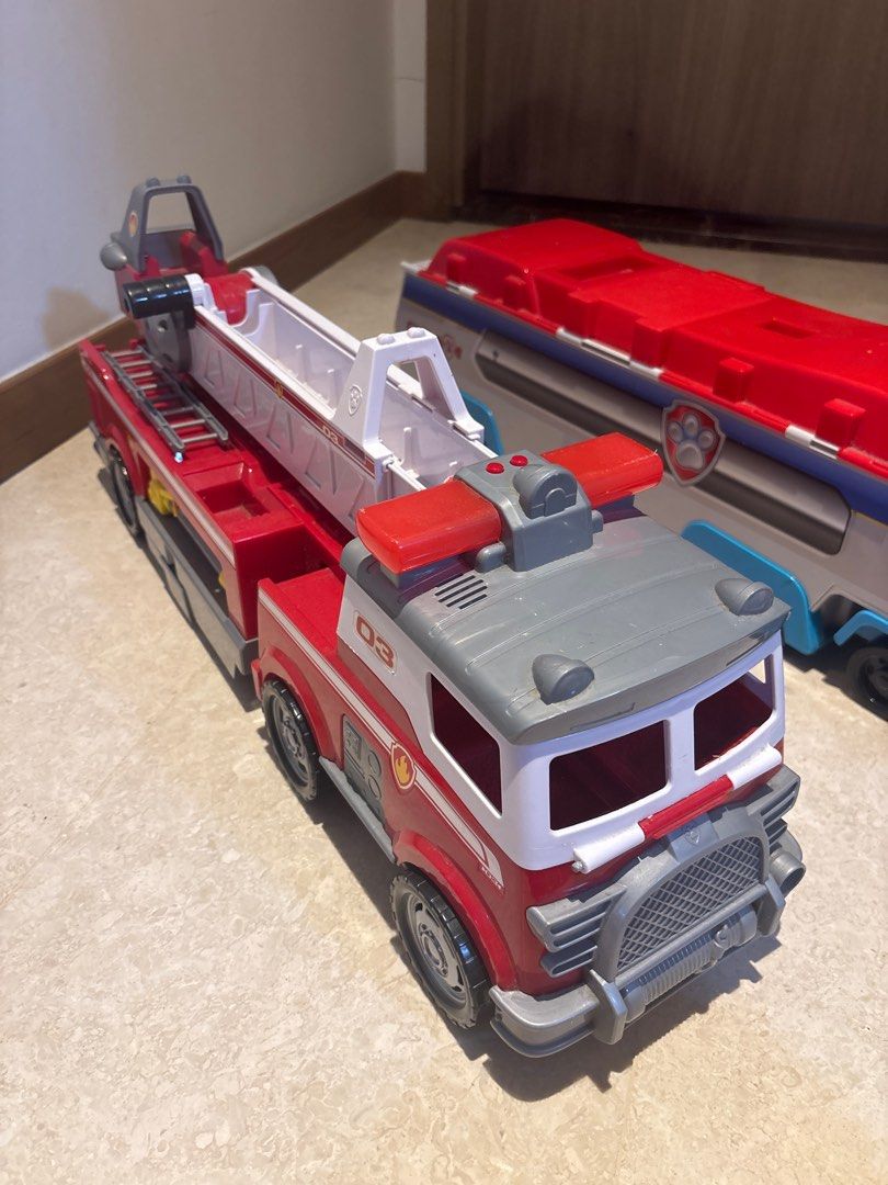 Paw Patrol Fire Truck Set, Hobbies & Toys, Toys & Games on Carousell