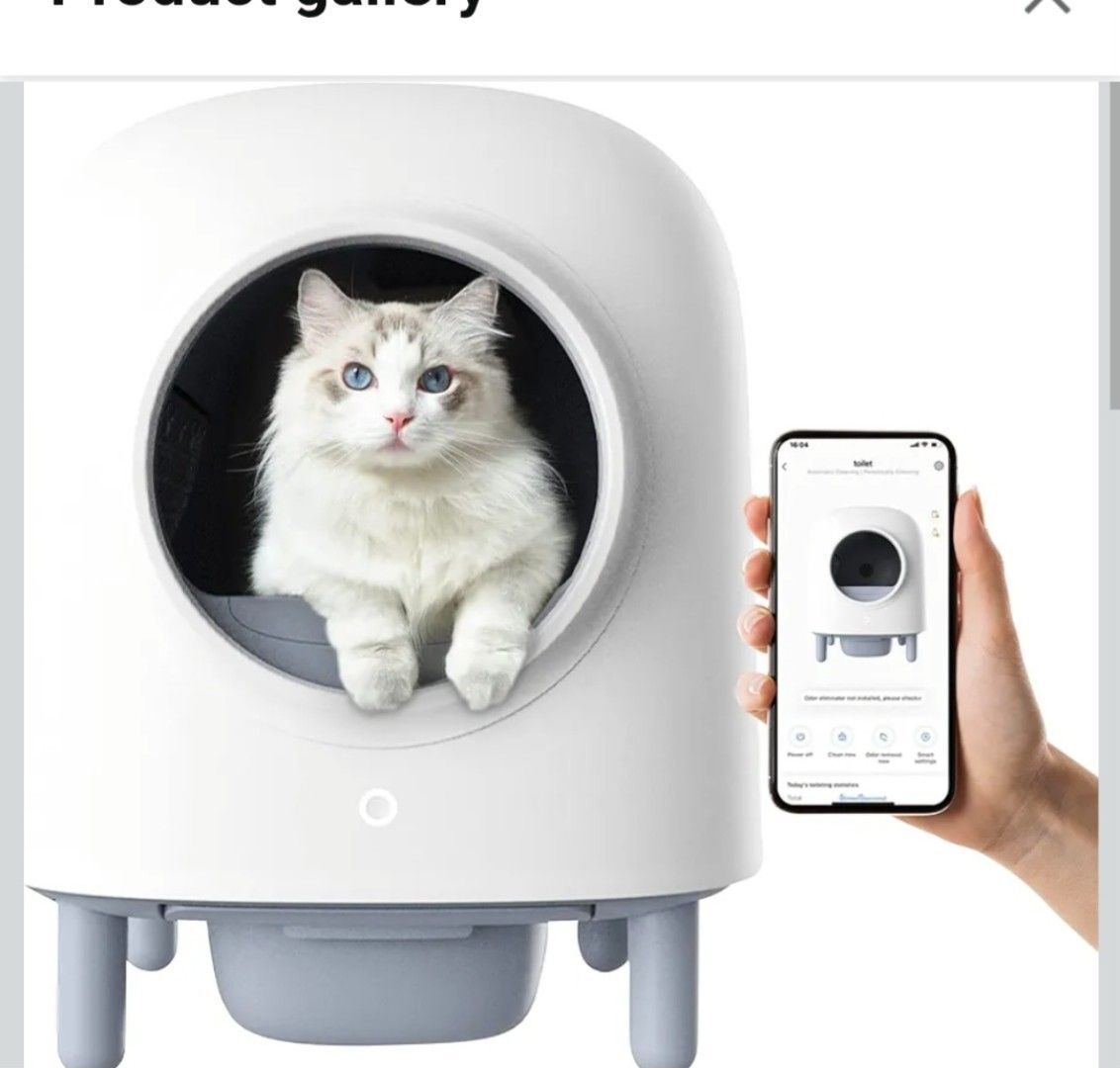PETREE Automatic Self-Cleaning Cat Litter Box, Pet Supplies, Homes ...