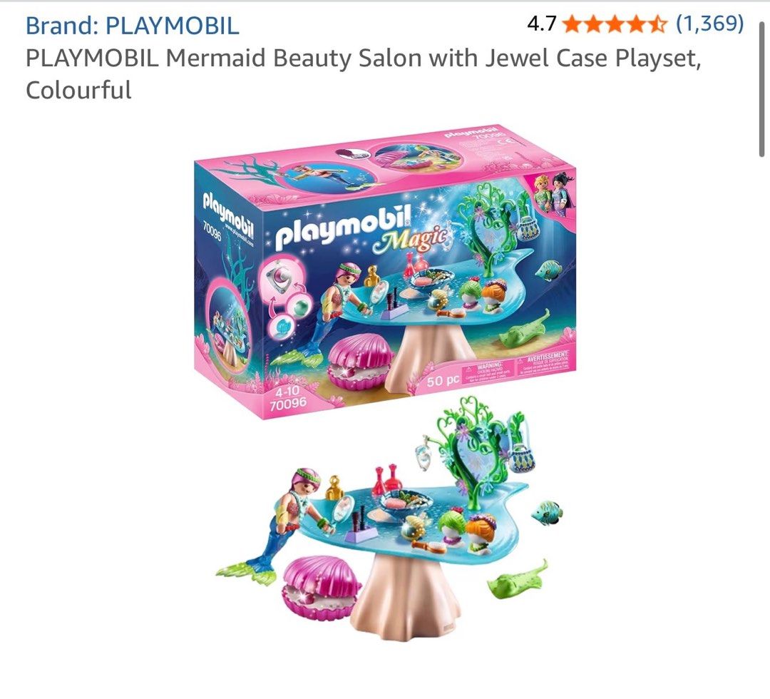PLAYMOBIL Mermaid Beauty Salon Playset, Hobbies & Toys, Toys & Games on ...
