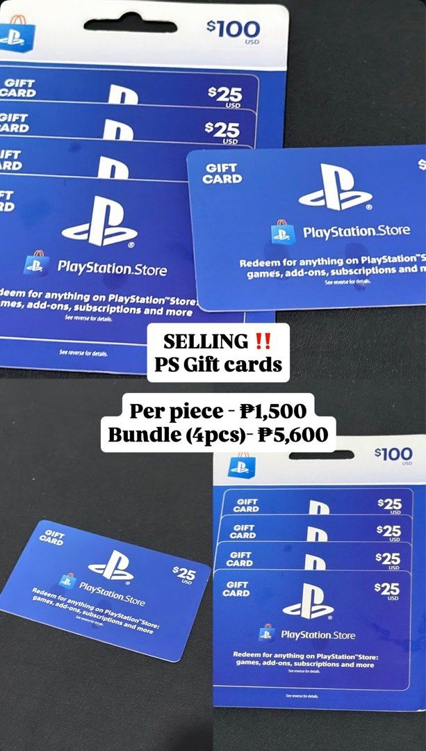 PlayStation Store Gift Cards, Video Gaming, Video Games, PlayStation on ...