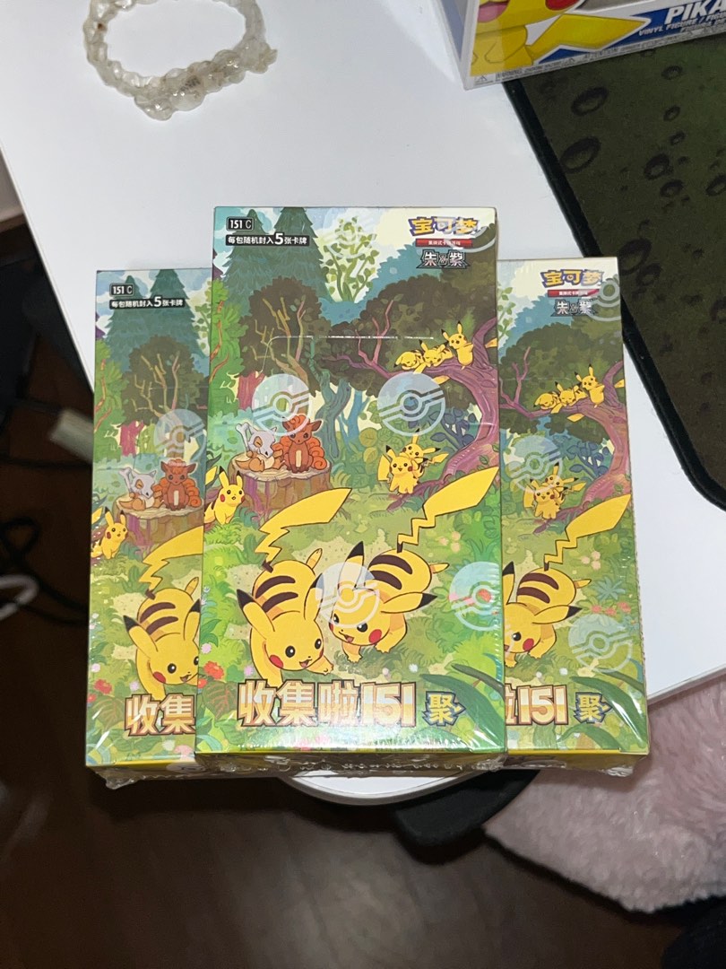 Pokemon 151 Chinese Booster Box - Sealed, Hobbies & Toys, Toys & Games ...