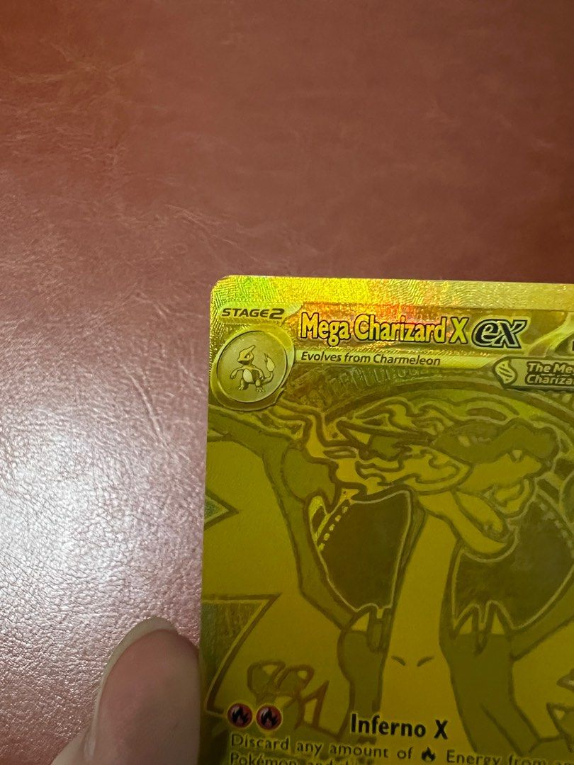 Pokemon Mega Charizard X EX Gold Card MUR, Hobbies & Toys, Toys & Games ...
