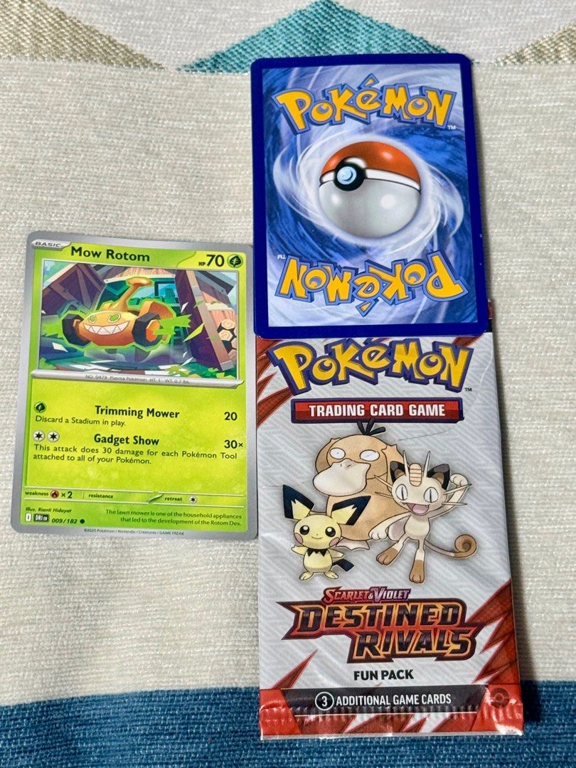Pokemon Mow Rotom, Hobbies & Toys, Toys & Games on Carousell