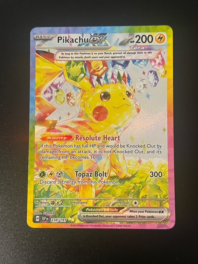Pokemon Pikachu SIR Surging Sparks, not charizard gengar giratina ...