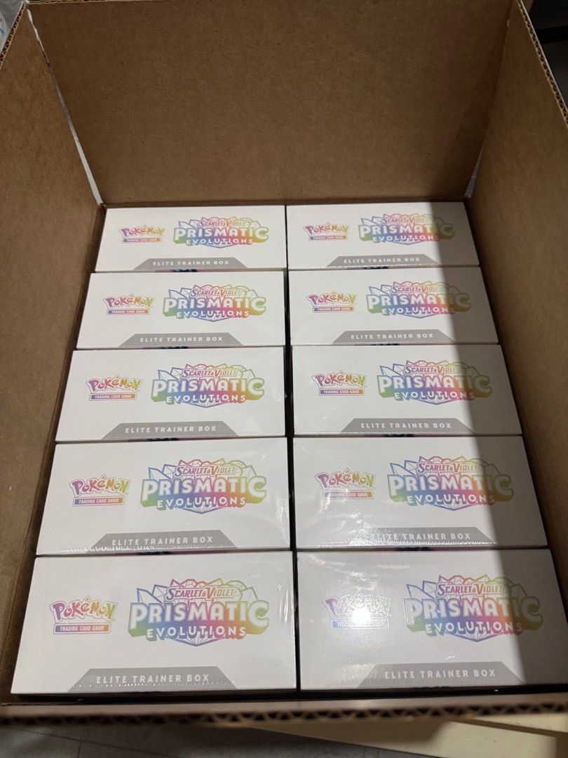 Pokemon Scarlet & Violet Prismatic Evolutions Elite Trainer Box ETB ...