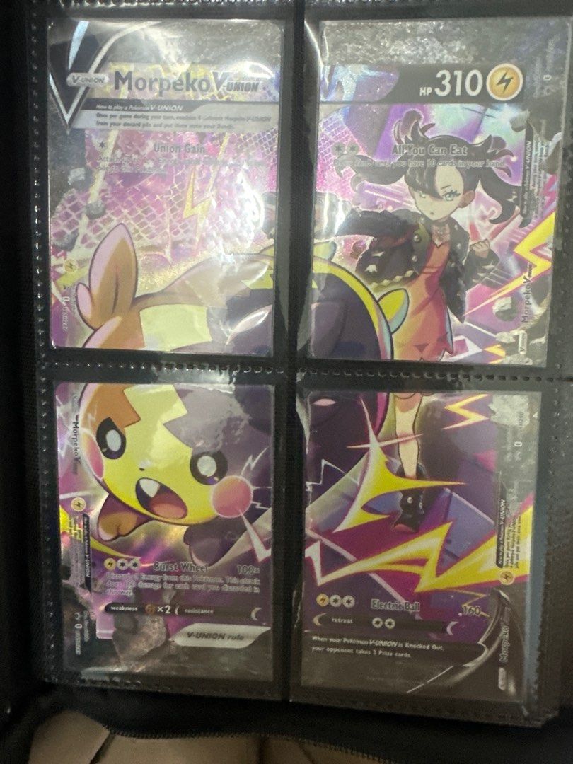 Pokemon TCG Morpeko V-UNION Card, Hobbies & Toys, Toys & Games on Carousell